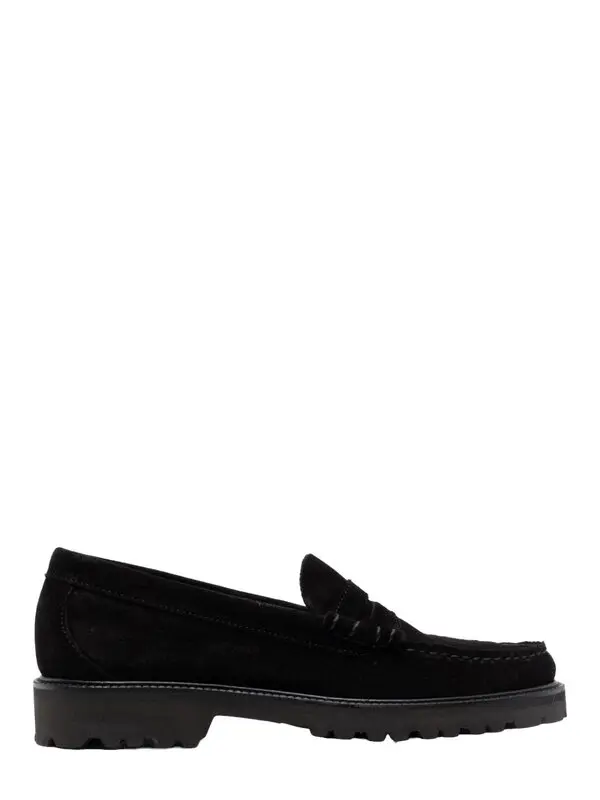 G.H.BASS 90 Larson Suede Loafers - Black