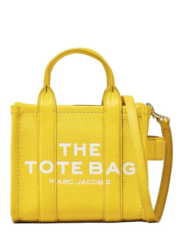 Marc Jacobs Leather Crossbody Tote Bag - Yellow