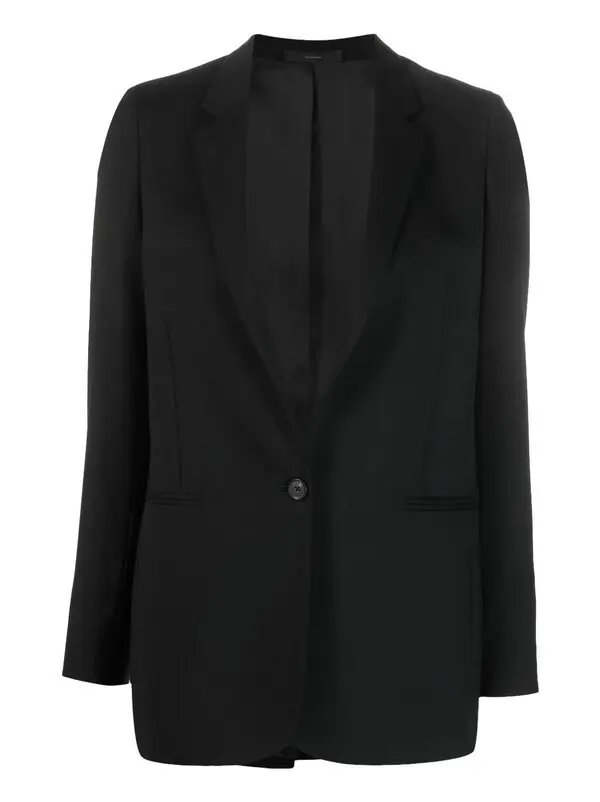 Paul Smith Single-breasted Wool Blazer - Black