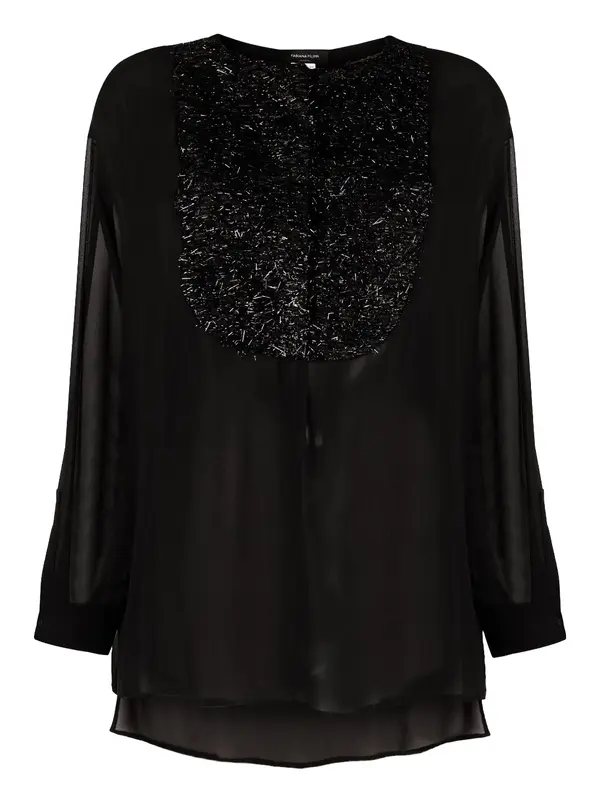 Fabiana Filippi Semi-sheer Blouse - Black