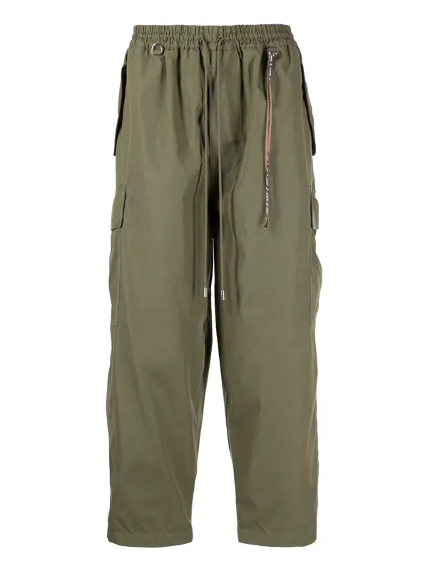 MASTERMIND WORLD Cotton-blend Cargo Trousers - Green