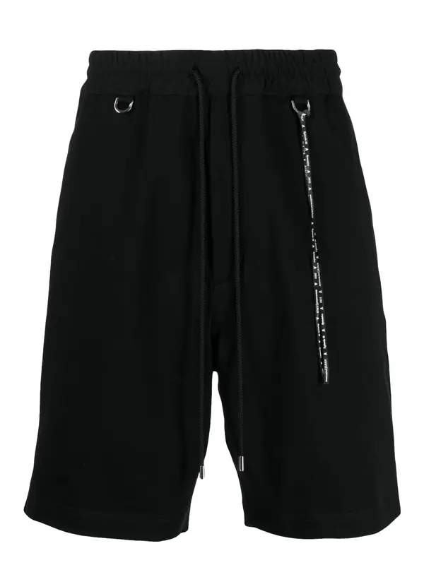 MASTERMIND WORLD Logo-print Bermuda Shorts - Black