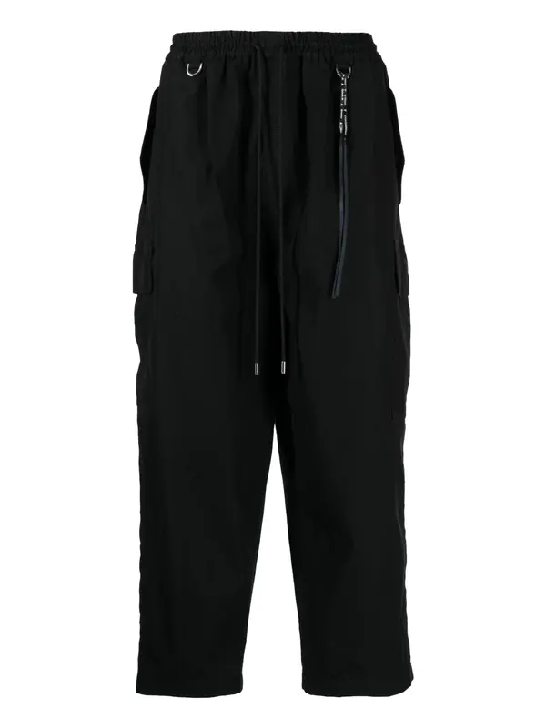 MASTERMIND WORLD Cotton-blend Cargo Trousers - Black
