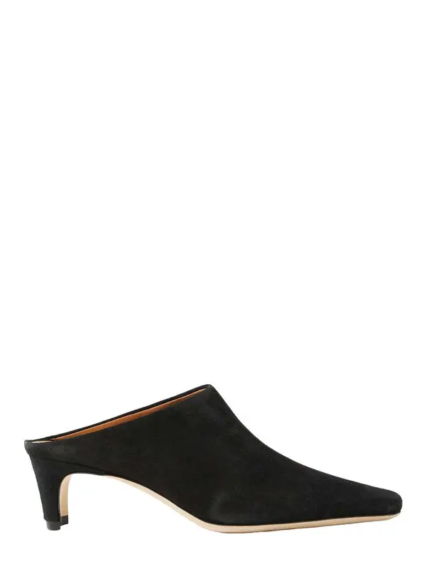 Staud Wally Suede Mules - Black