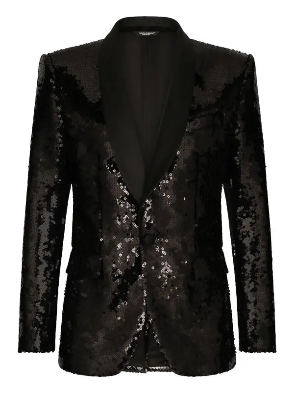 Dolce & Gabbana Sequin-embellished Suit - Black
