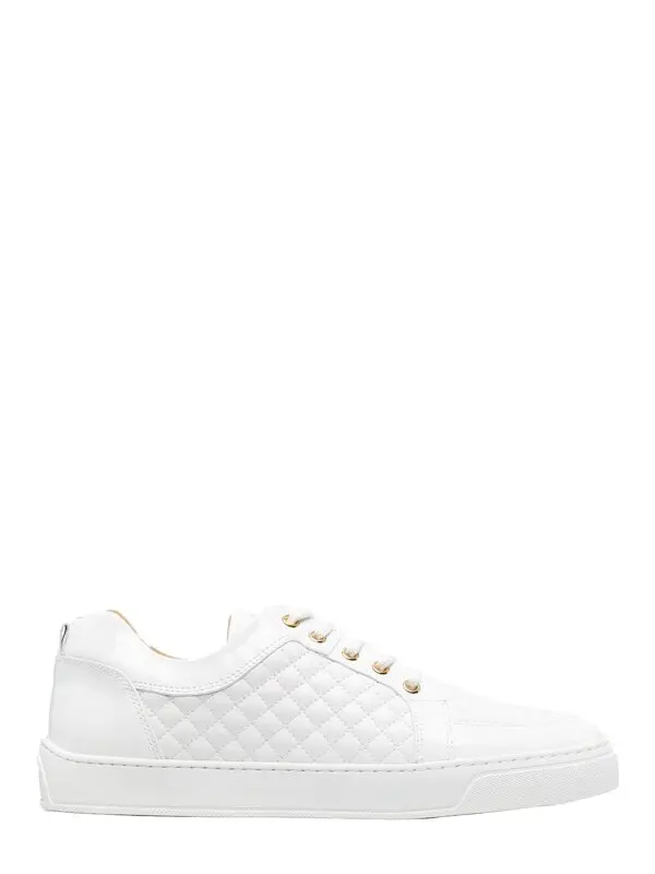 LEANDRO LOPES Quilted Low-top Sneakers - White