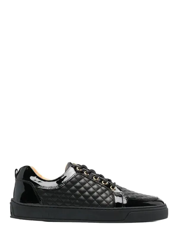 LEANDRO LOPES Quilted Low-top Sneakers - Black