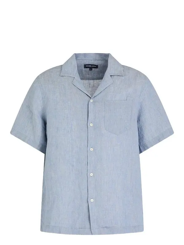 Frescobol Carioca Angelo Linen Shirt - Light Blue