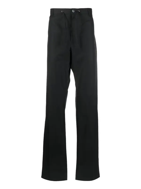 Alexander McQueen Drawstring-waist Trousers - Black