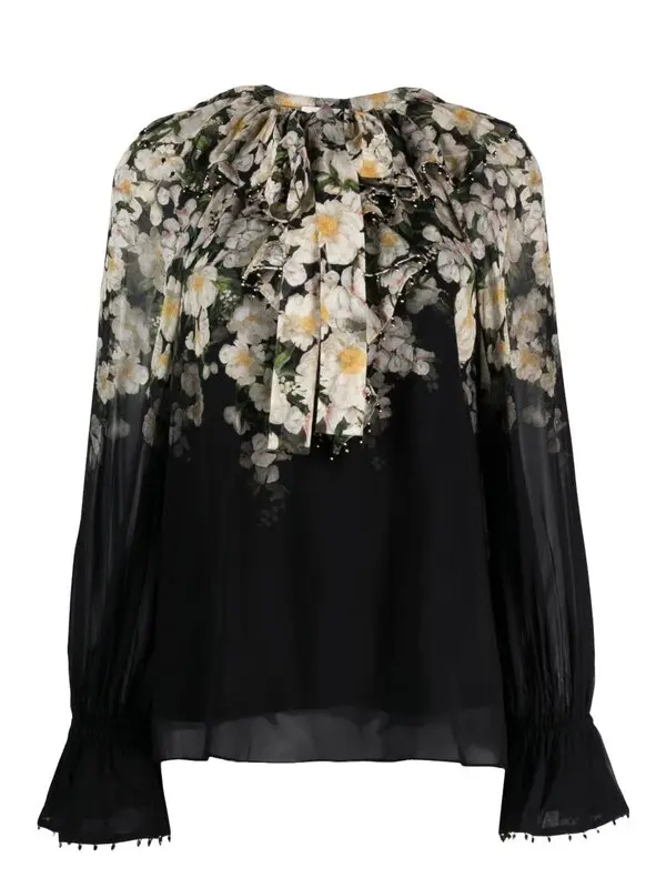 Zimmermann Ruffle-embellishment Blouse - Black