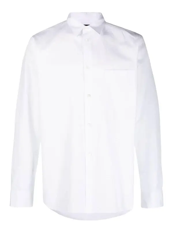 Comme Des Garçons Patch-pocket Cotton Shirt - White