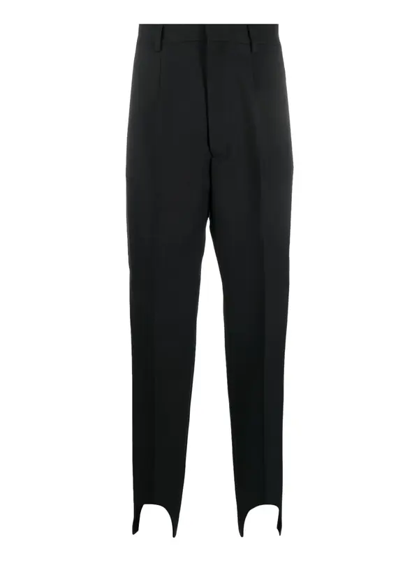 Random Identities Tapered Stirrup Trousers - Black