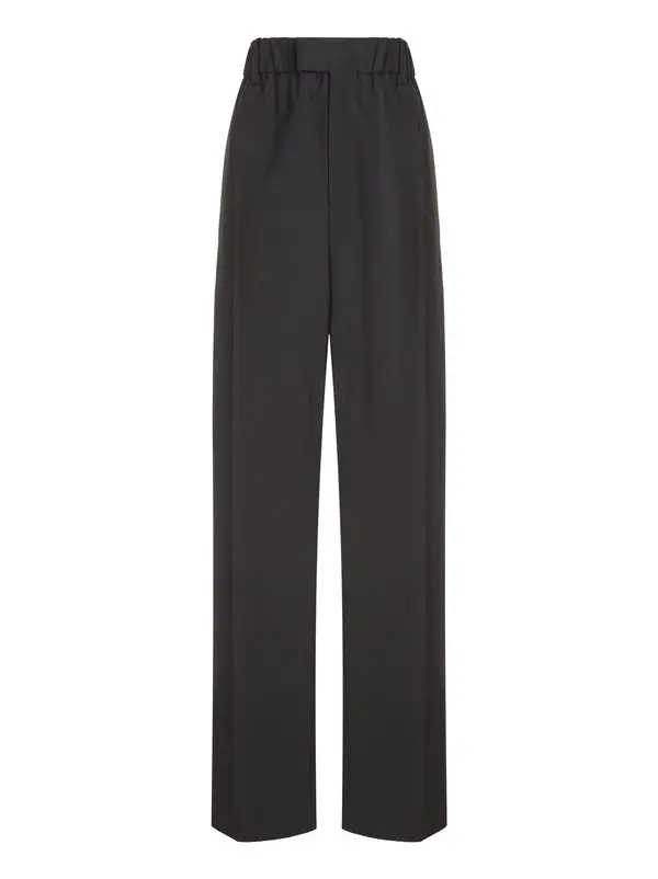 Bottega Veneta Tailored Wool Twill Straight-leg Pants - Black