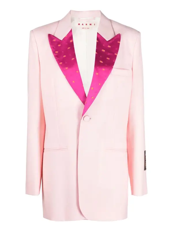 Marni Single-breasted Blazer - Pink