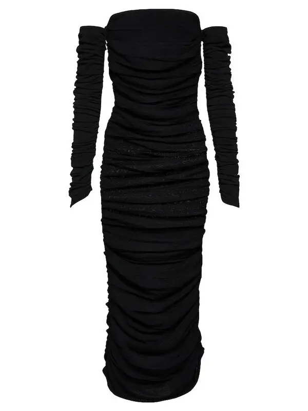 Altuzarra Trikera Off-shoulder Maxi Dress - Black
