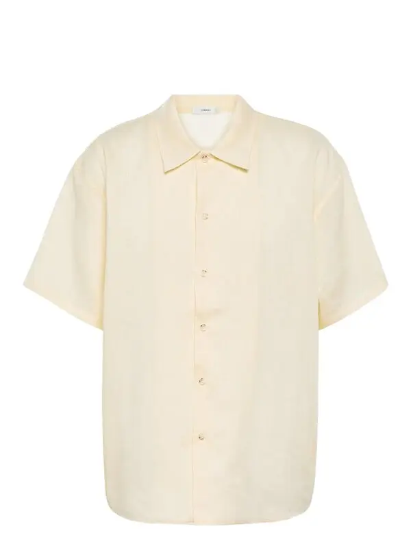 Commas Oversized Linen Shirt - Yellow