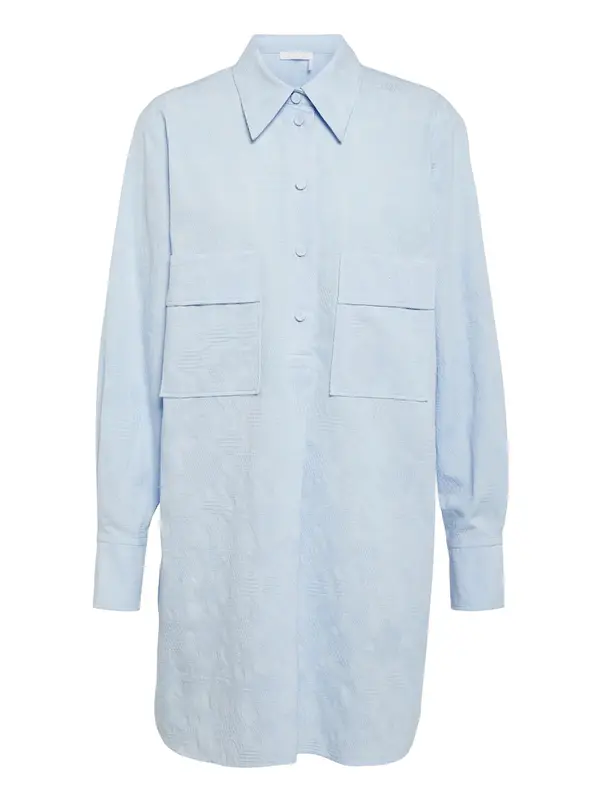 Chloé Renaissance Pique Jacquard Shirt - Blue