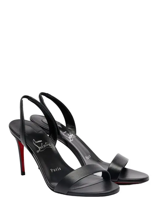 CHRISTIAN LOUBOUTIN O Marilyn 85 Leather Sandals - Black