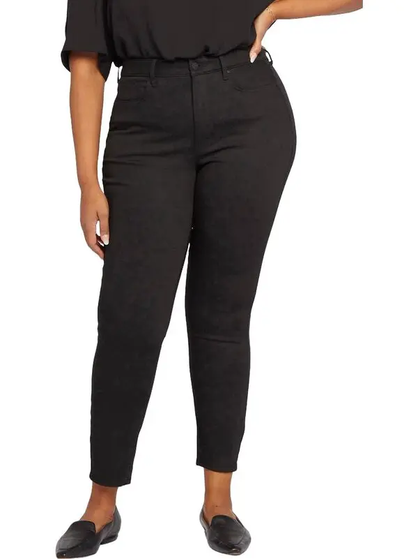 NYDJ Ami High Waist Skinny Jeans - Black Rinse
