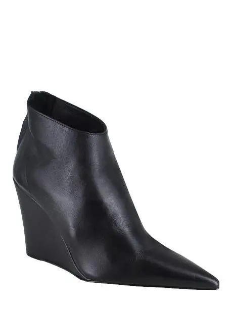 ZIGI Elina Pointed Toe Bootie - Black Leather