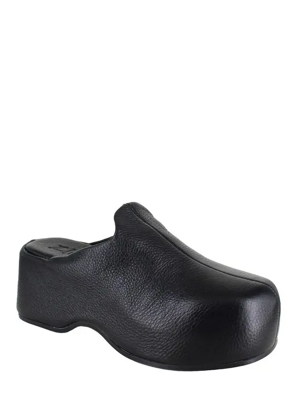 ZIGI Kristen Platform Clogs - Black Leather