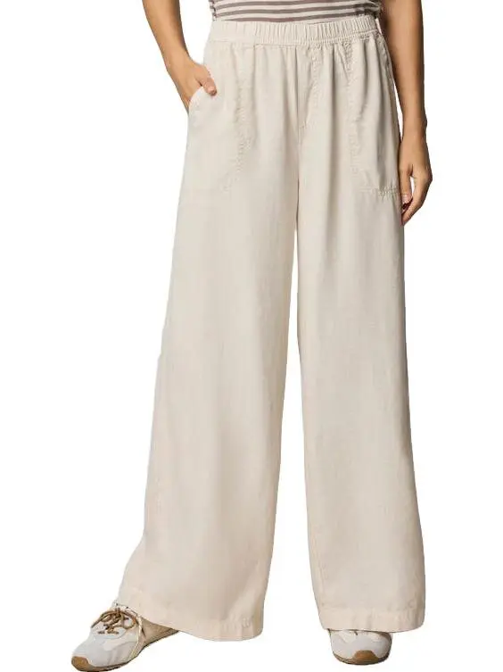 Splendid Angie Palazzo Pants - Moonstone White