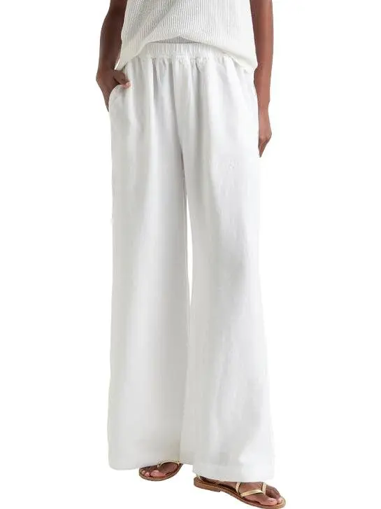 Splendid Angie Palazzo Pants - White