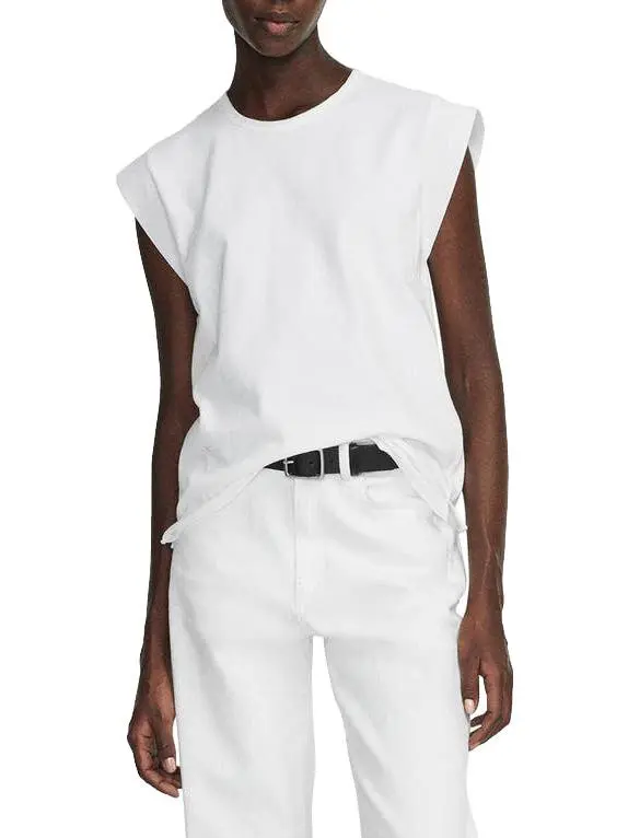 Rag & Bone Organic Cotton Muscle T-shirt - White