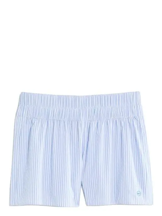 Vineyard Vines Sea Sode Harbor Seersucker Shorts - Seersucker-jake Blue