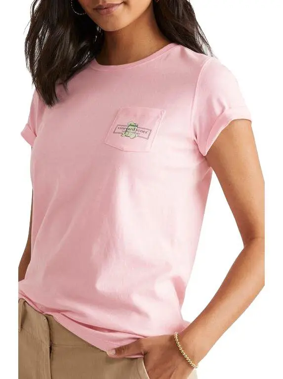 Vineyard Vines Margarita Cotton Graphic T-shirt - Flamingo