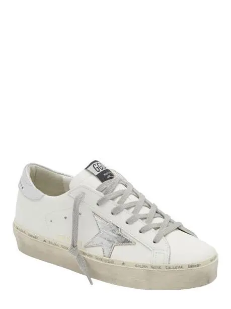 Golden Goose Hi Star Platform Sneakers - White/silver