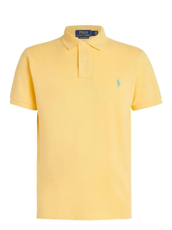Polo Ralph Lauren Cotton Mesh Polo Pony Polo Shirt - Yellow