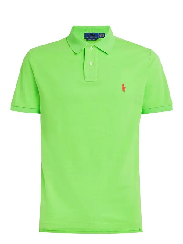 Polo Ralph Lauren Cotton Mesh Polo Pony Polo Shirt - Green