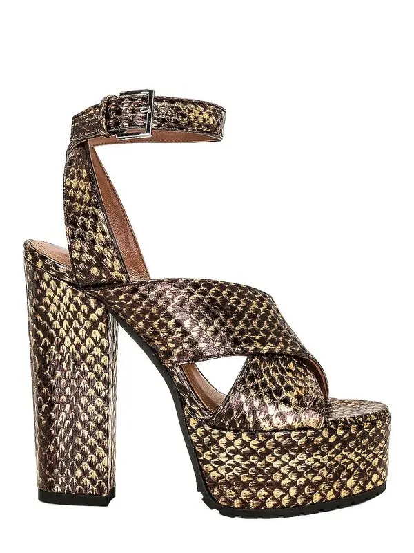 Alaïa Platform Sandal - Or