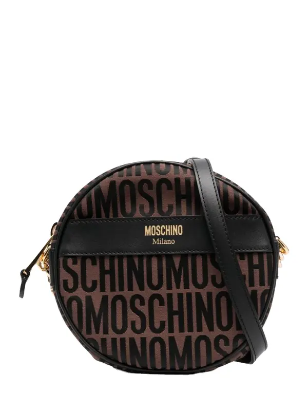 Moschino Monogram-print Crossbody Bag - Brown