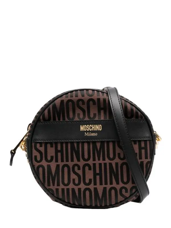 Moschino Monogram-print Crossbody Bag - Brown