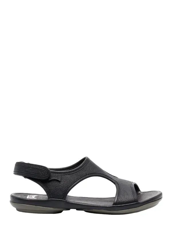 Camper Right Leather Flat Sandals - Black
