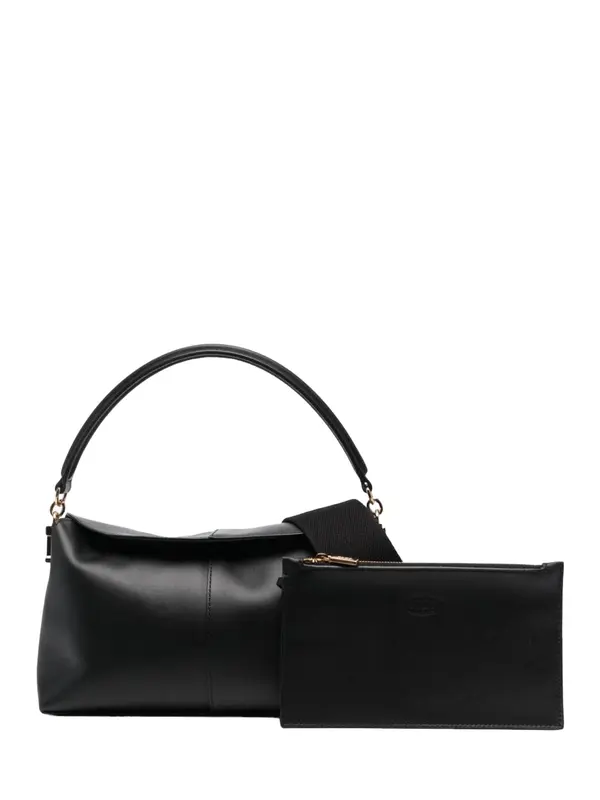 TOD'S T Case Shoulder Bag - Black
