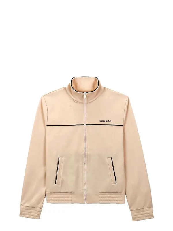 SPORTY & RICH Logo-print Performance Jacket - Neutrals