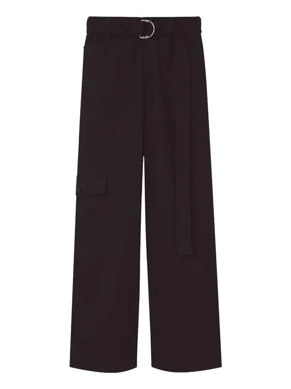 Proenza Schouler White Label Belted-waist Cargo Trousers - Black