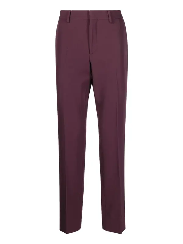 Moschino Tailored Virgin-wool Trousers - Purple