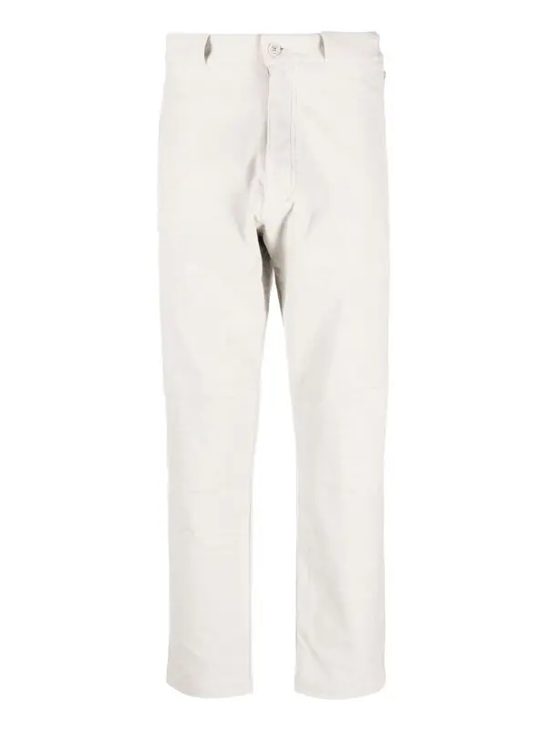 Moschino Patch Straight Leg Trousers - Grey