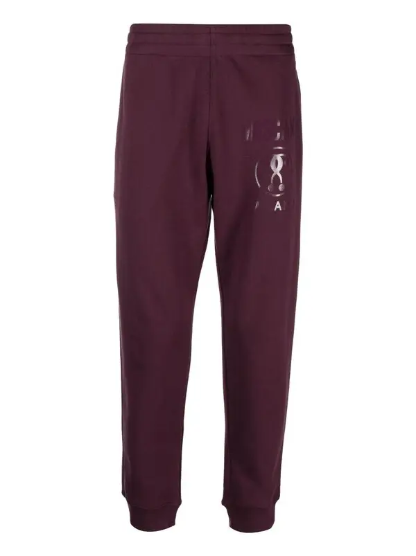 Moschino Logo-print Cotton Track Pants - Red