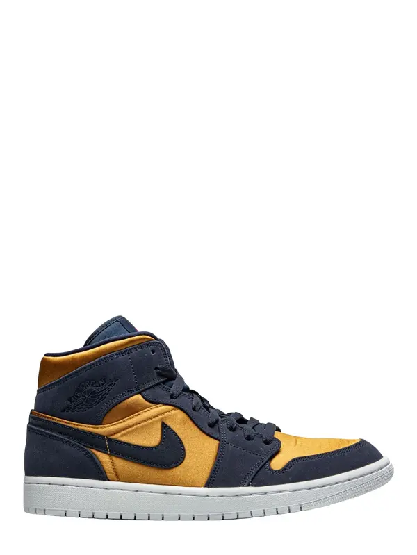 JORDAN Air 1 Mid Se Stain Gold Sneakers - Blue