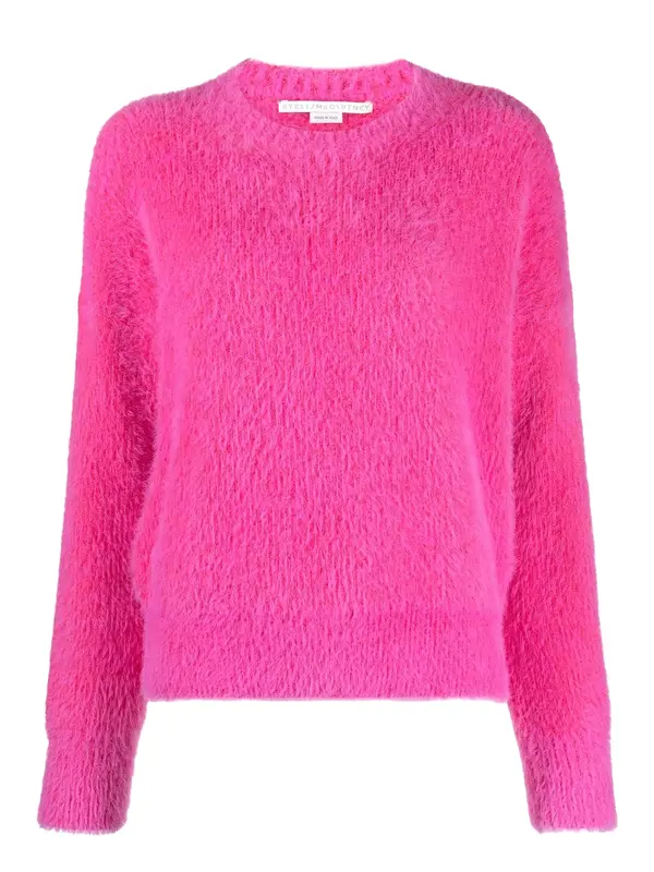 Stella McCartney Long-sleeved Textured Jumper - Pink