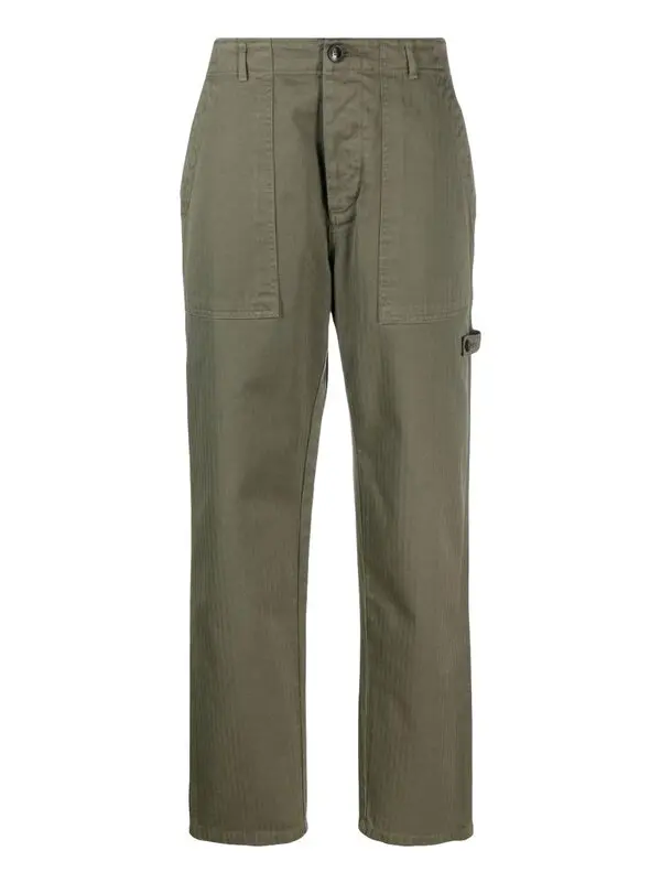 FORTELA Jerry Straight-leg Cotton Trousers - Green