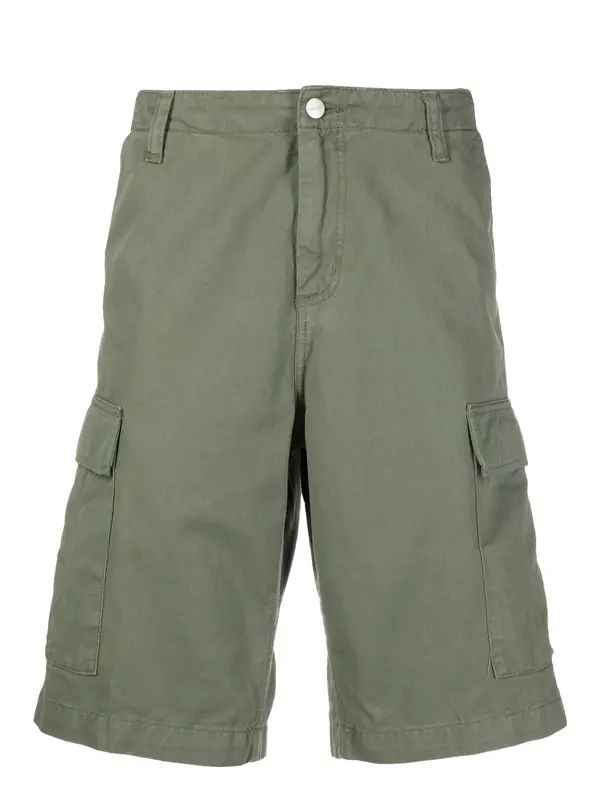 Carhartt Work In Progress Logo-patch Cargo Shorts - Green