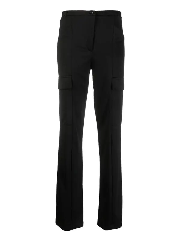 Patrizia Pepe Technical Slim-fit Cargo Trousers - Black