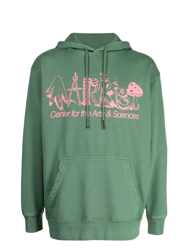 MARKET Smiley Arts & Sciences Cotton Hoodie - Green