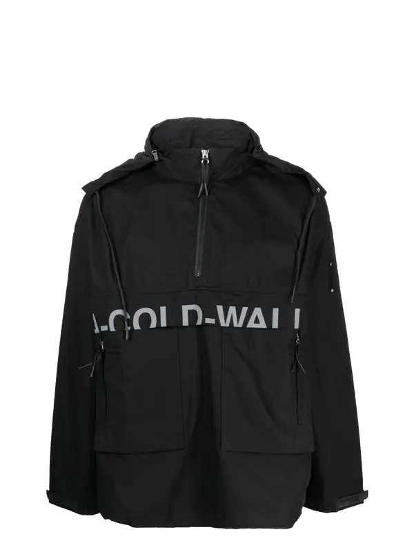 A-COLD-WALL* Logo-print Hooded Jacket - Black